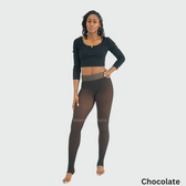 Fleece Lined Tights For All Skin Tones - Sheer Illusion Thermal Fleece ...