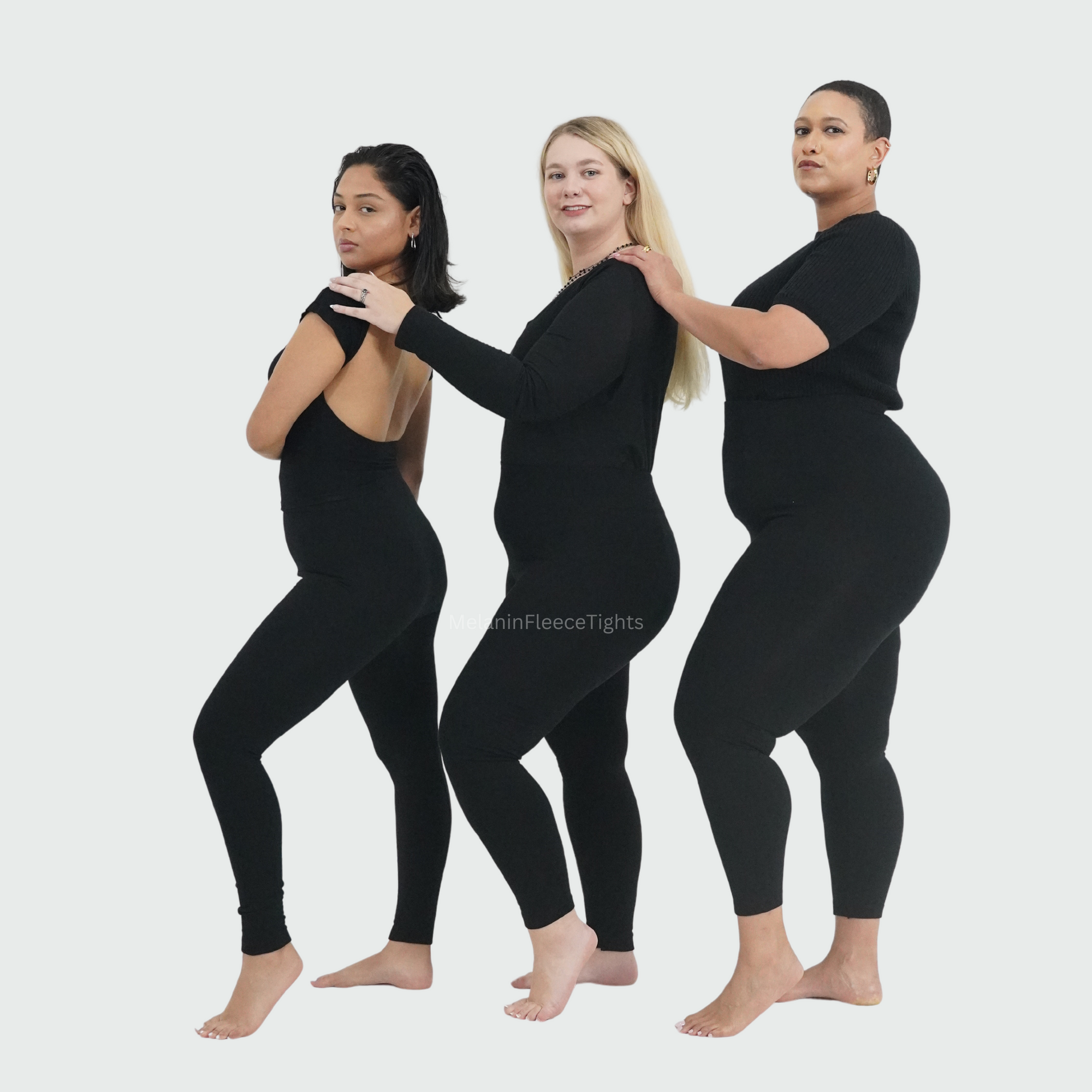 Fleece Lined Leggings - Fleece Tights For All Skin Tones Plus Size Tall